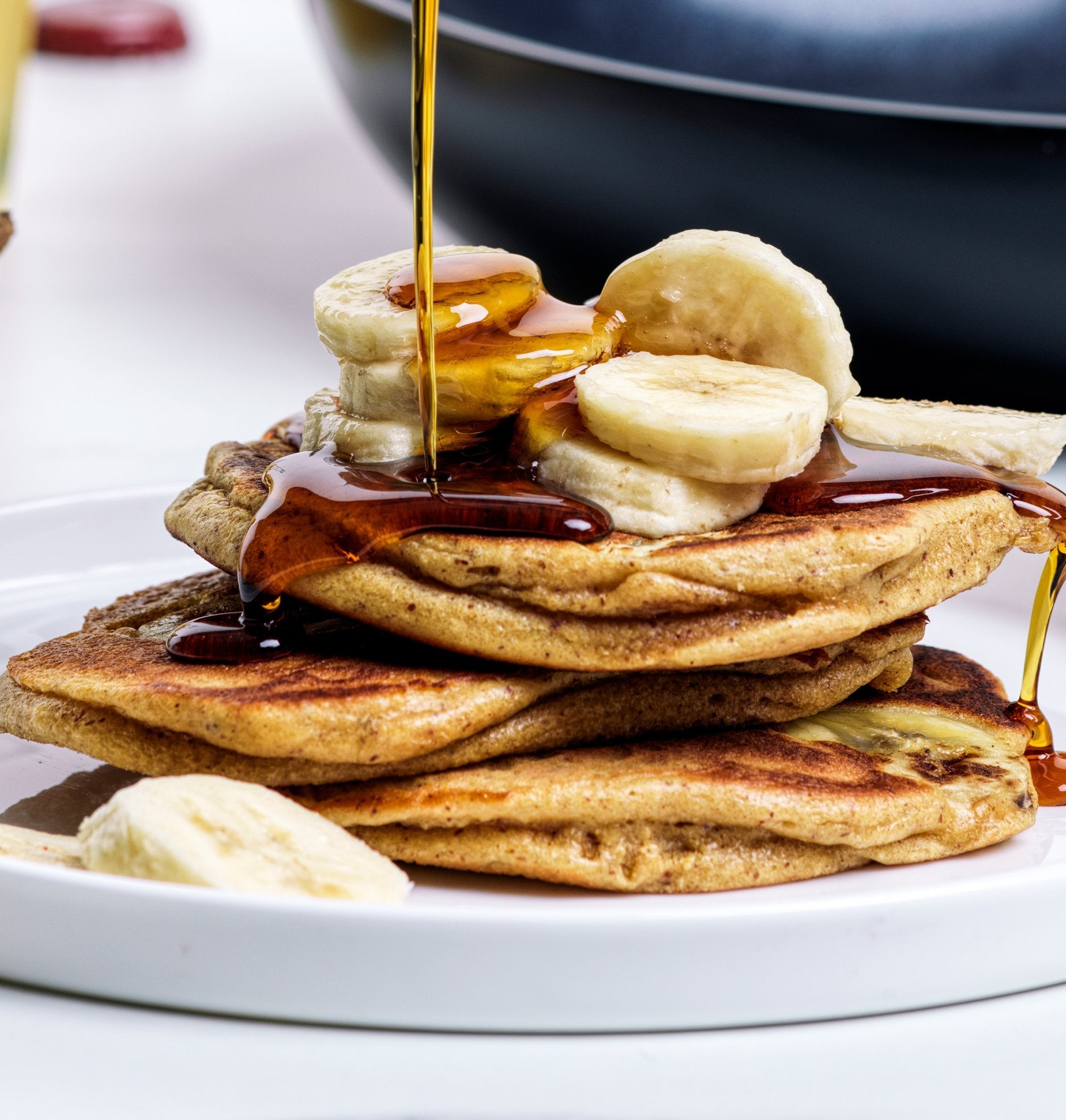 Almond Butter Banana Pancakes | Healthy Ceramic Nonstick Cookware ...