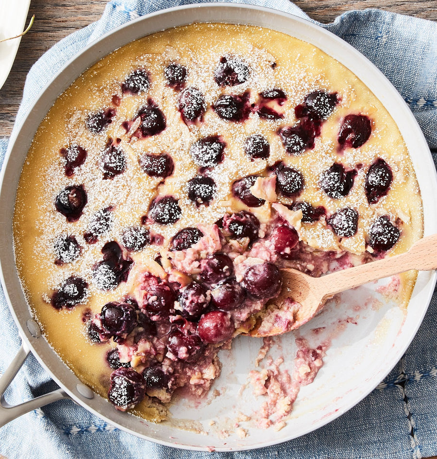 Sweet Summer Cherry Clafoutis | Healthy Ceramic Nonstick Cookware ...