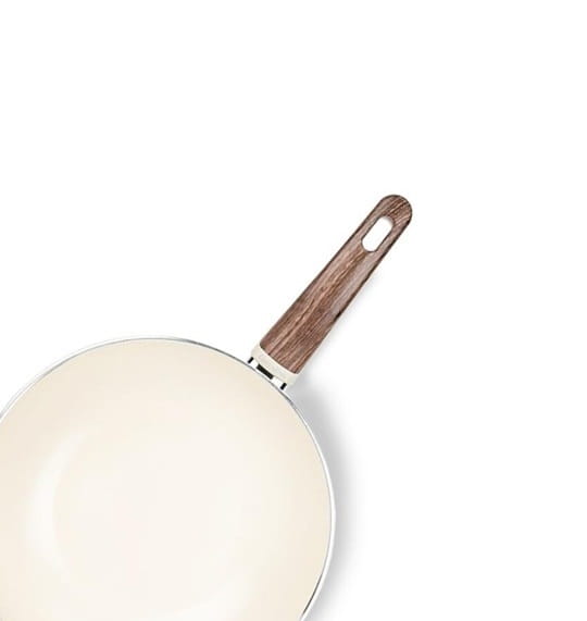 Wood-Be Frying Pan, Cream White - 24cm | GreenPan Australia