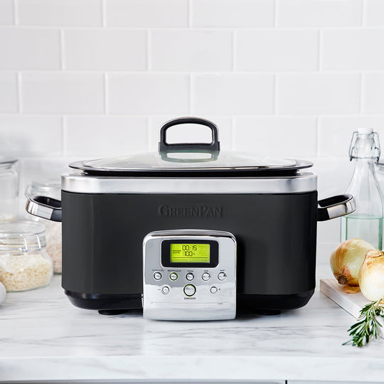 Black Non Stick Ceramic Slow Cooker | GreenPan Australia