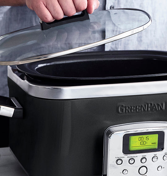 Black Non Stick Ceramic Slow Cooker | GreenPan Australia