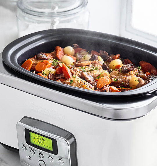 Cream White Ceramic Slow Cooker | GreenPan Australia