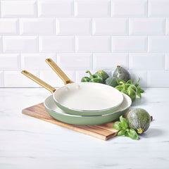 Padova 2pcs Cookware Set, Green Sage - 26 & 30 Cm | Healthy Ceramic ...