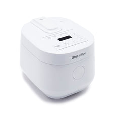 Rice and Grains Cooker - White, 2L/8 Cups | Healthy Ceramic Nonstick ...