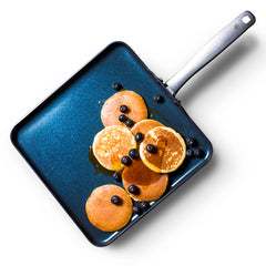 Blue Diamond Griddle Pan - 28cm | Healthy Ceramic Nonstick Cookware ...